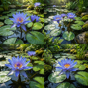 Nymphaea caerulea Blue Lotus Seeds for Water Garden and Pond Cultivati