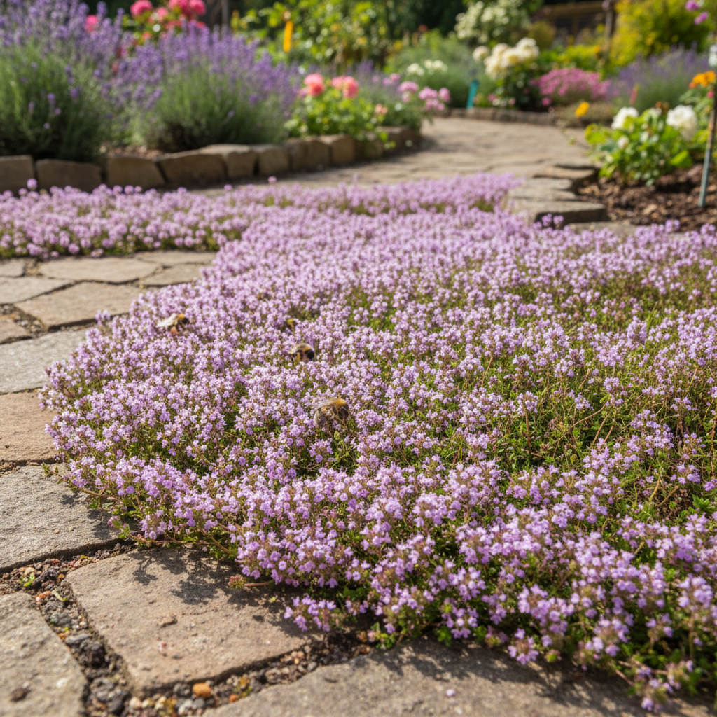Creeping Thyme Flower Seeds Mix for Low Growing Ground Cover Garden Us